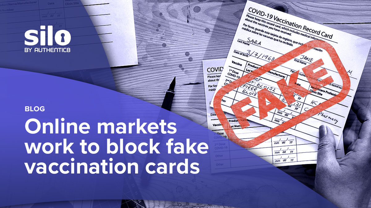 Online markets move to block fake vaccination cards, but work remains ...
