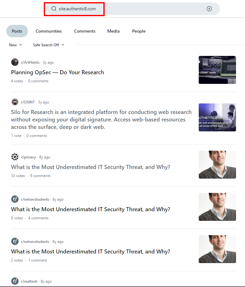 OSINT gathering on Reddit | authentic8